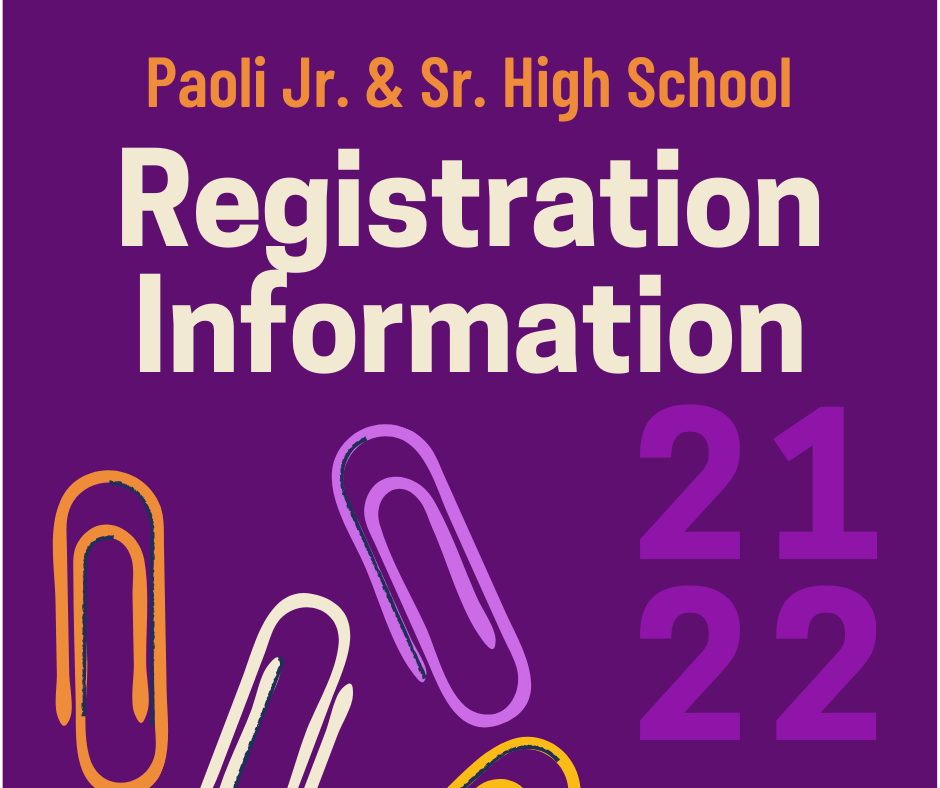 Open Enrollment Begins! | Paoli Jr-Sr High School